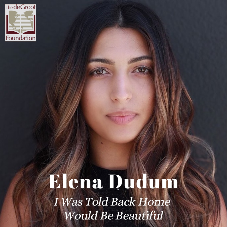 Elena Dudum Explores Palestinians in the Diaspora | The de Groot Foundation